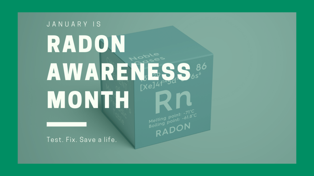 January is National Radon Awareness Month | Sprout Home Inspections